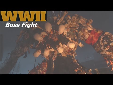 WW2 Zombies Full Easter Egg Boss Fight Final Reich - YouTube