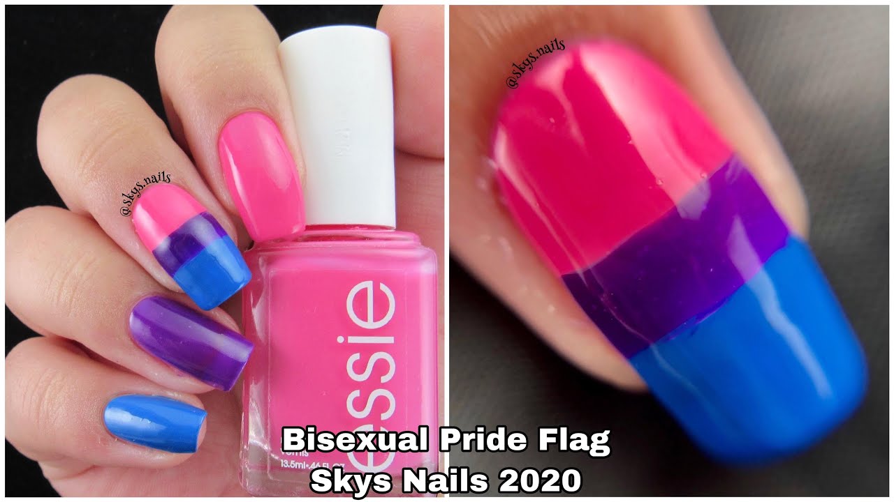 Bisexual Pride Flag Skys Nails 2020 - YouTube