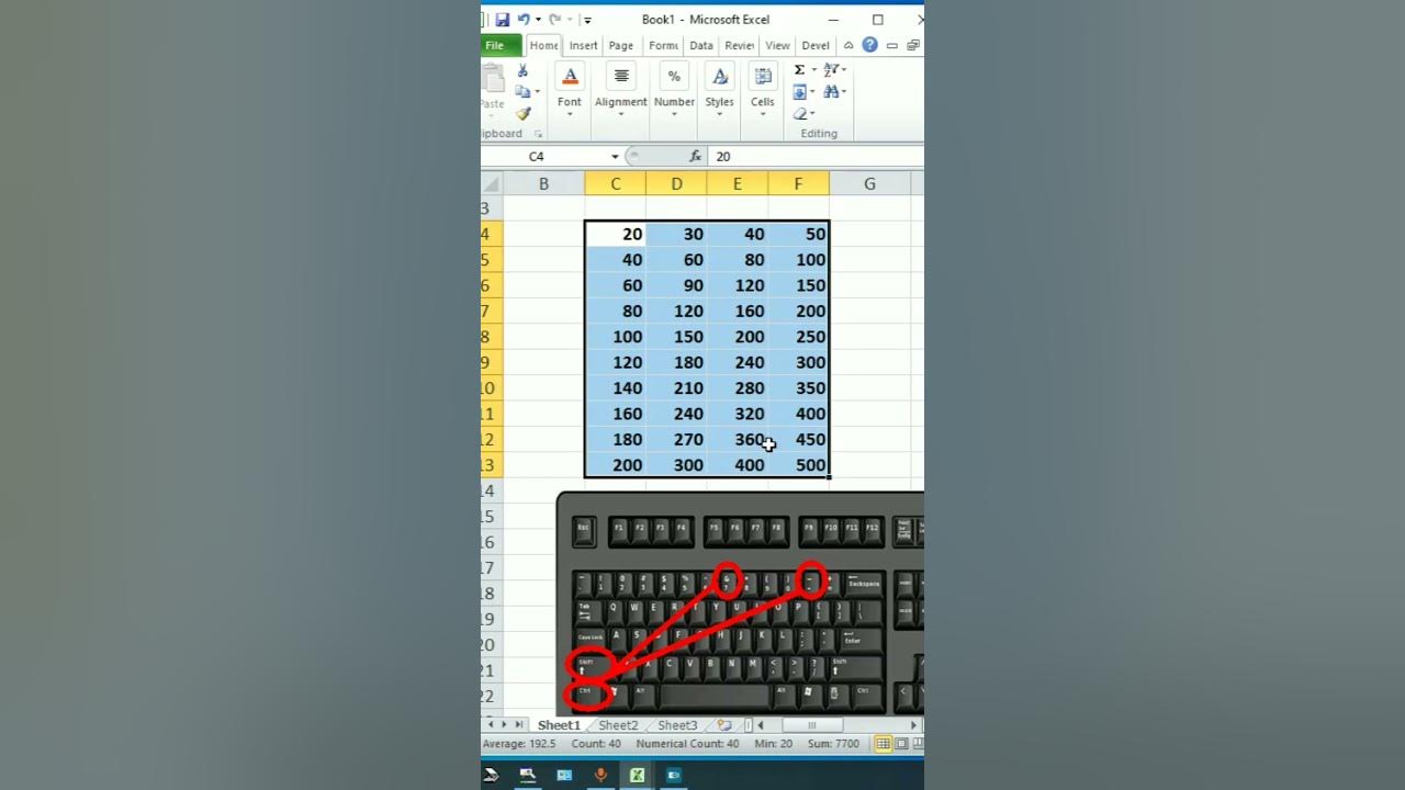 excel border shortcut key #shorts #youtubeshorts #trendingshorts #excel ...
