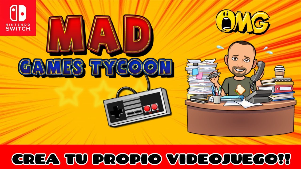 MAD GAMES TYCOON SWITCH ESPAÑOL GAMEPLAY GUIA BASICA CREA TU MUNDO DE ...