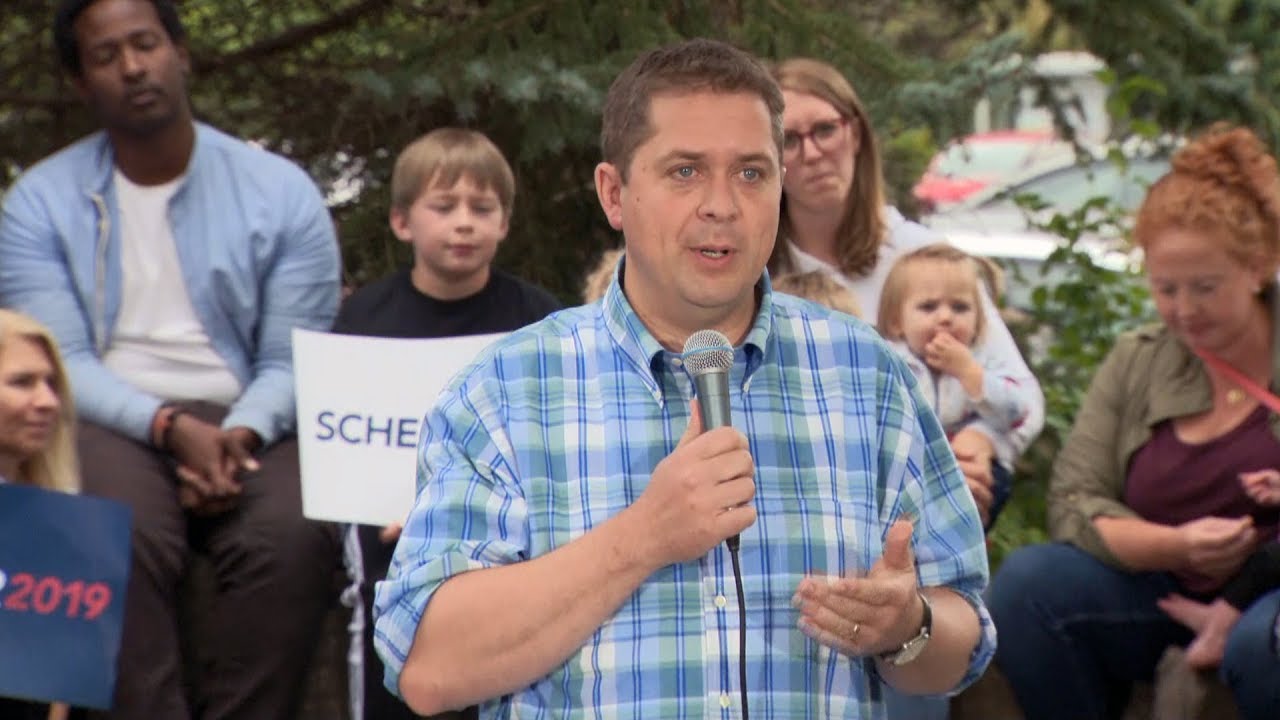 Tory Leader Andrew Scheer campaigns in Ottawa on Day 4 of election ...