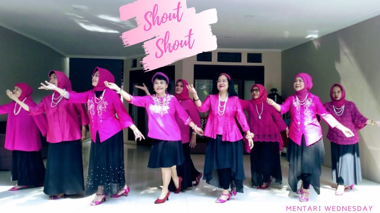 Shout Shout Line Dance - Mentari Wednesday - YouTube