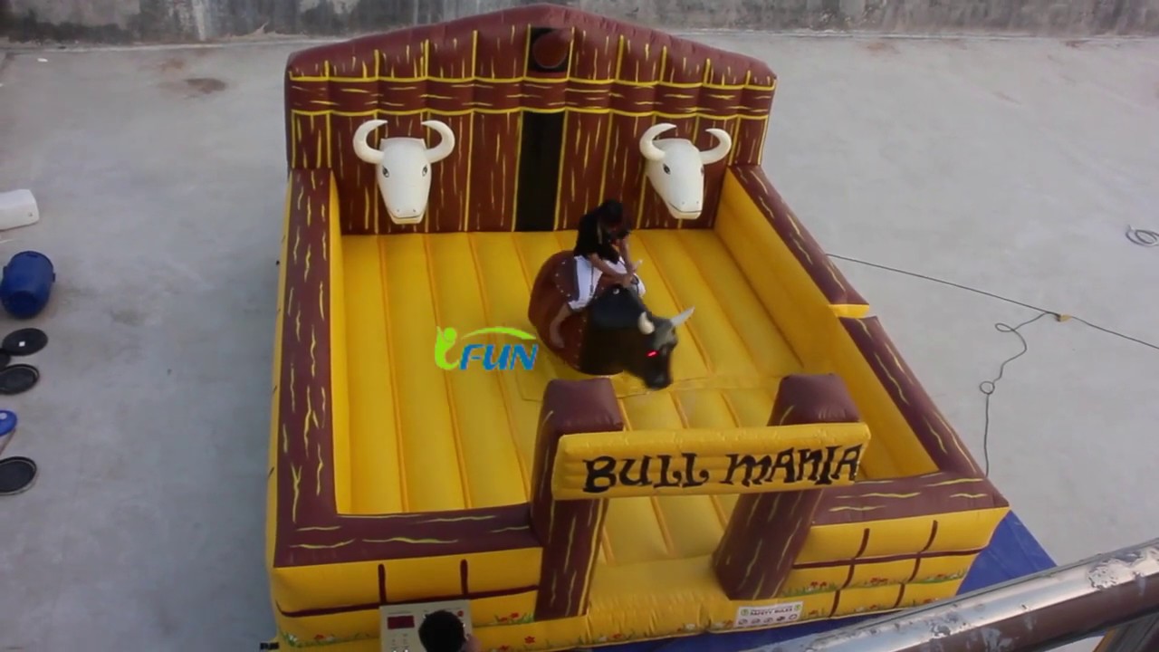 Mechanical Inflatable Rodeo Bull / Inflatable Bull Riding Machine ...