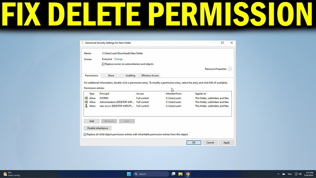 How To Fix You'll need to provide administrator permission to delete ...