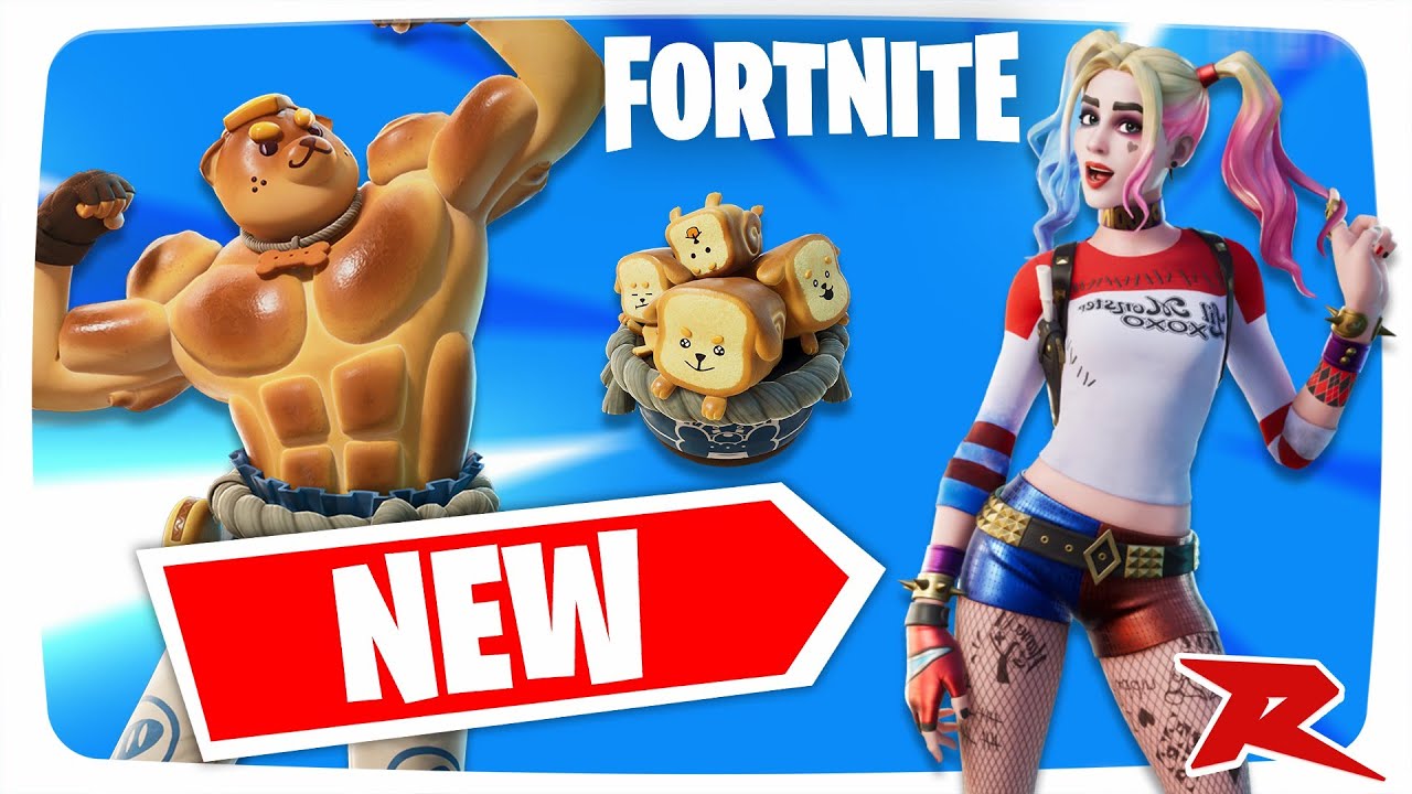 *NEW* Fortnite Update! Harley Quinn & Doughberman skins w/ rare items ...