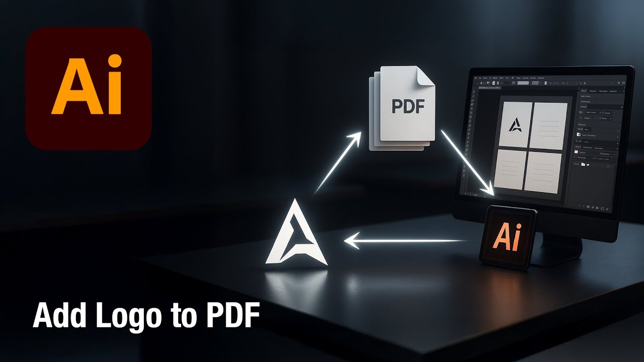 Add Your Logo to All PDF Pages – One Click in Illustrator! - YouTube