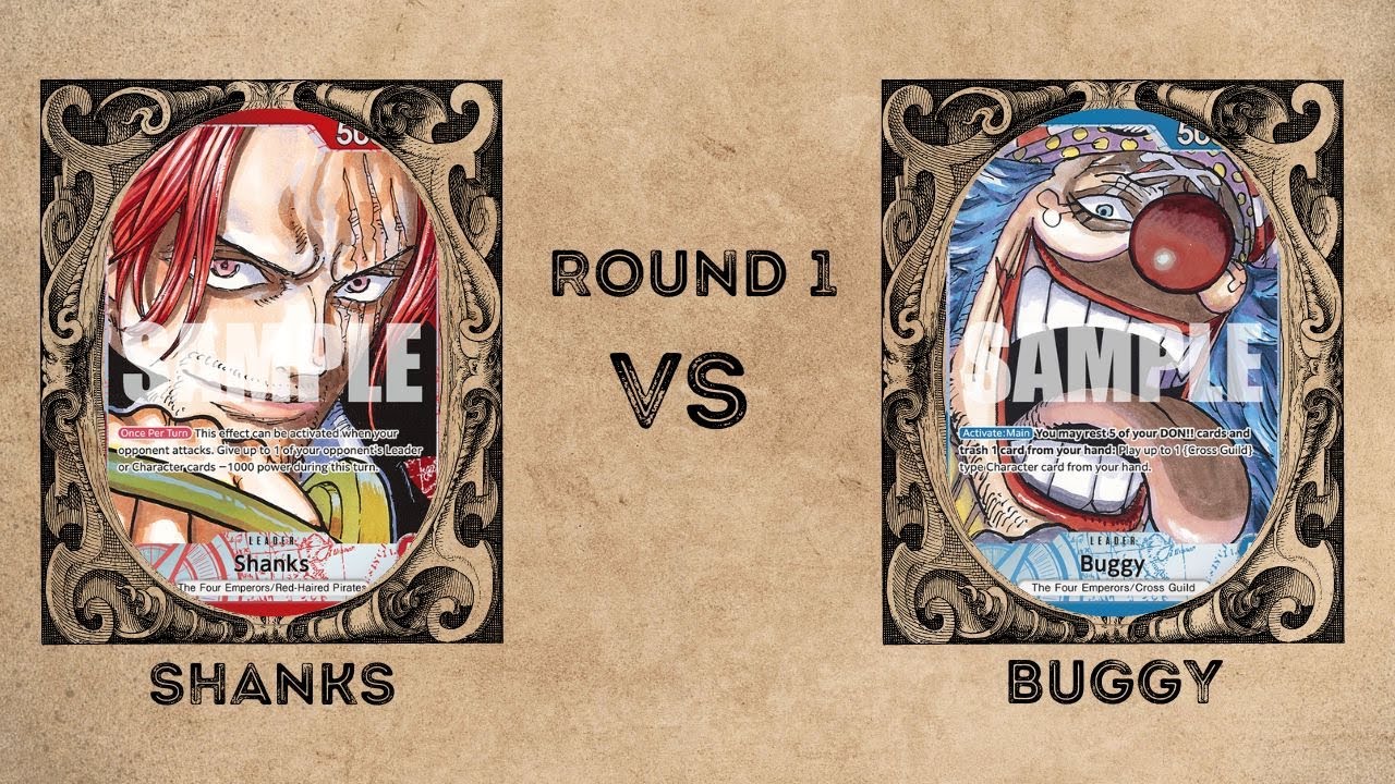 One Piece Local OP09 Tournament POV Shanks vs Buggy Round 1 - YouTube
