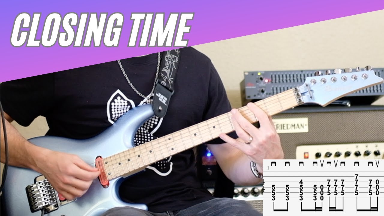 "Closing Time" Guitar Lesson by SemiSonic (w/TAB!) - YouTube