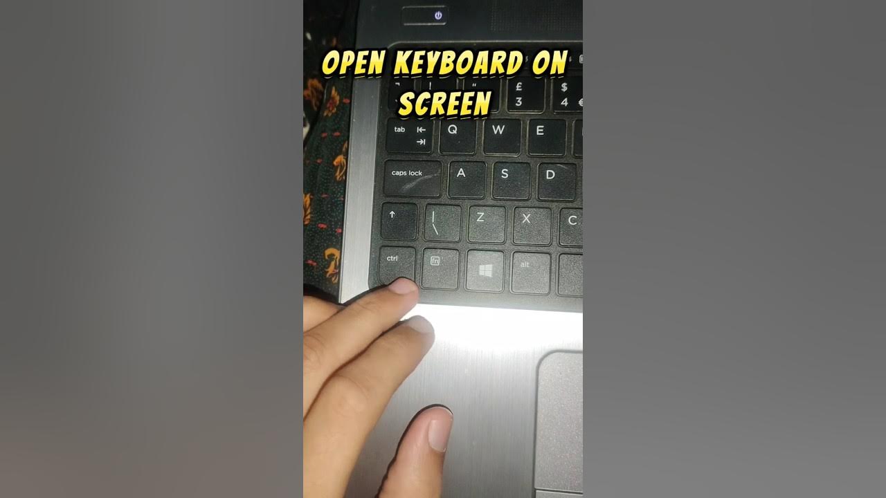 How to open Keyboard on Screen. Easy shortcut #pc #hack #trick #short ...