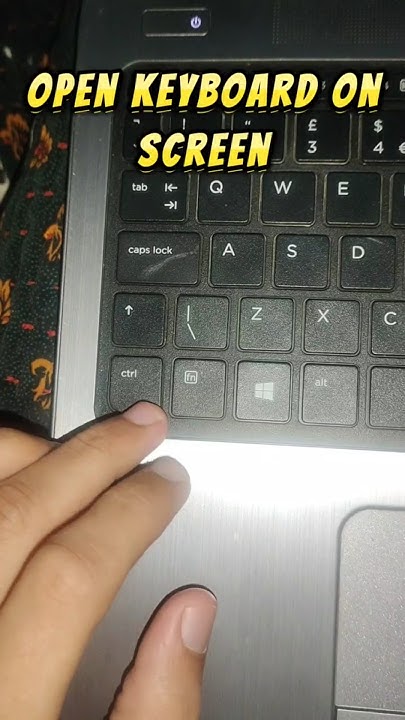 How to open Keyboard on Screen. Easy shortcut #pc #hack #trick #short ...