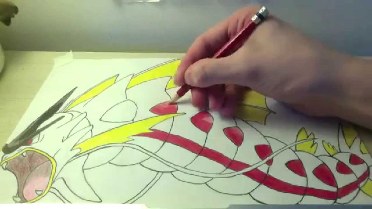 Drawing all the Mega Pokémon: Part 12 Mega Gyarados - YouTube