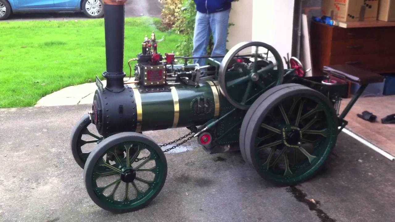 4 inch Garrett Traction engine - YouTube