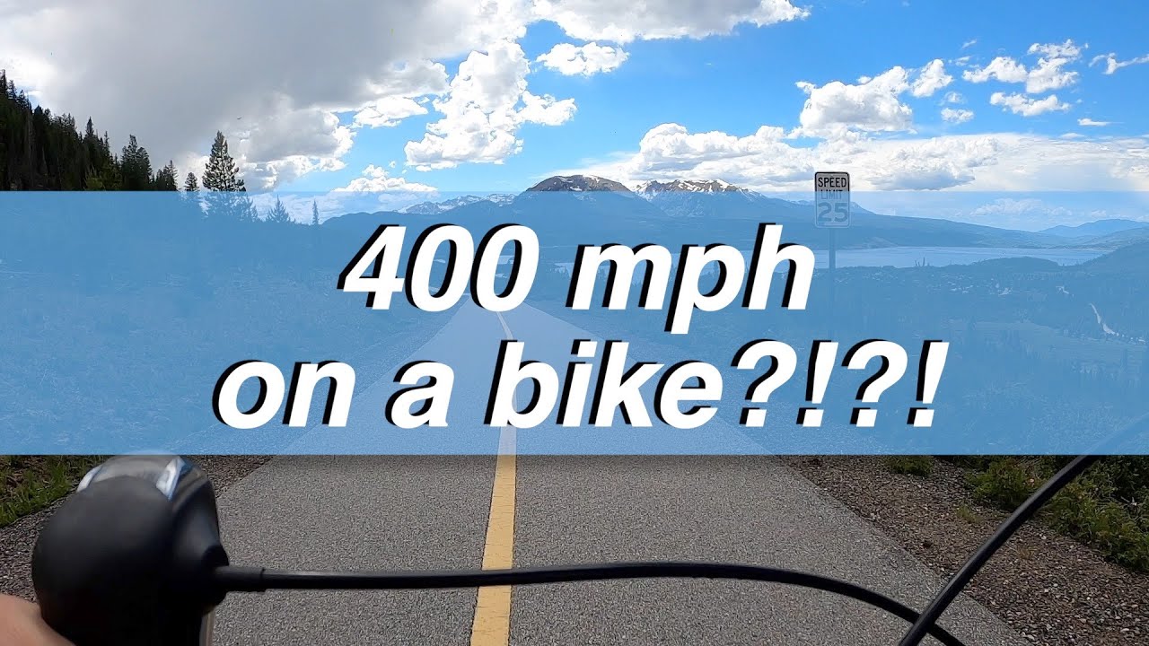 400 mph on a road bike - YouTube
