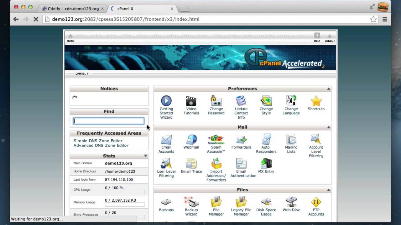 cPanel CNAME Tutorial: Speed up your site with a CDN - YouTube