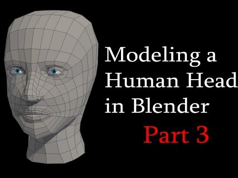 Modeling a Low Poly Head in Blender Part 3: The Eyes - YouTube