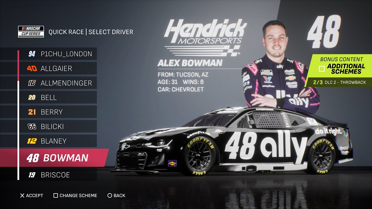 NASCAR 25 - Alex Bowman at Daytona (Throwback) - YouTube