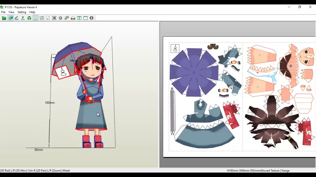 Descargar platillas de Lain Iwakura para papercraft. - YouTube