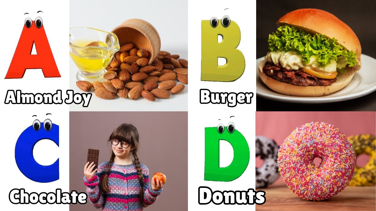 Food phonics song for kids |Alphabets phonics for kids |Phonics Song ...