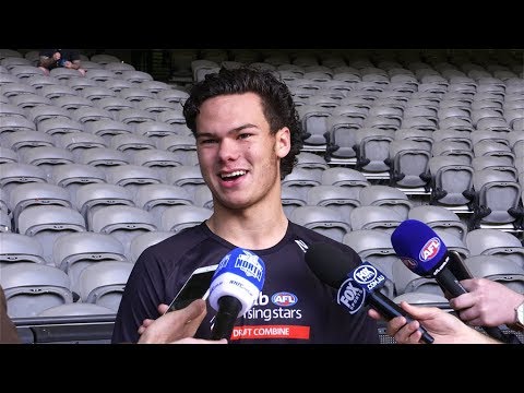 2017 NAB AFL Draft Combine - Cameron Rayner media conference - YouTube