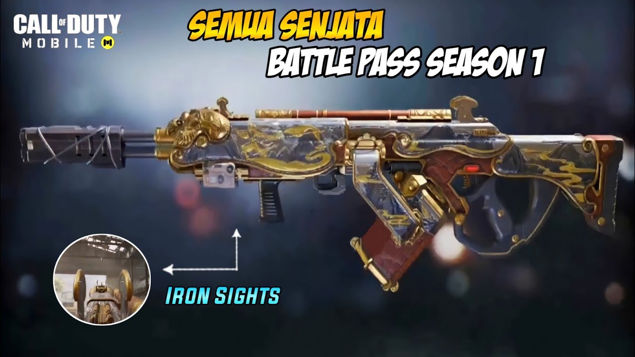 Season 1 (2023) semua senjata battle pass + Iron Sights & Gameplay codm ...