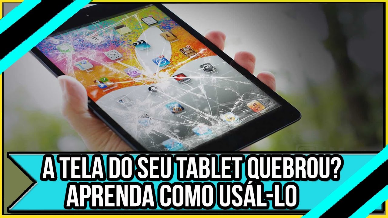 Como usar o tablet com a tela quebrada - Sem trocar o vidro! - YouTube