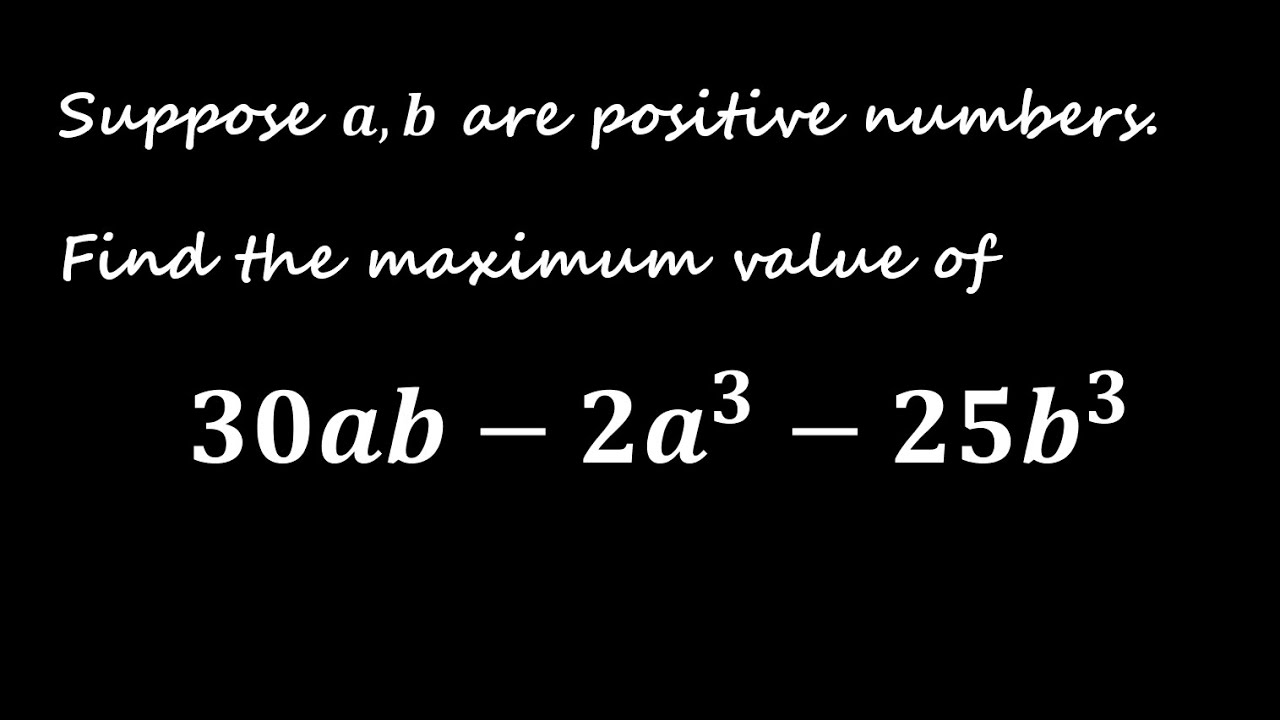 Maximizing Functions with AM-GM Inequality | Advanced Problem-Solving ...