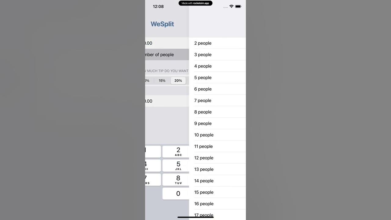 WeSplit app from day 17 of #100DaysOfSwiftUI - YouTube