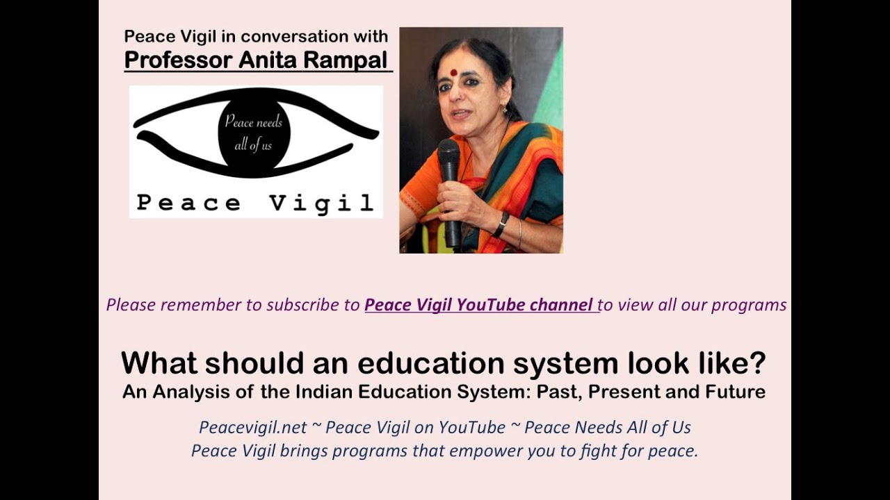 Webinar: Education in India Featuring Dr. Anita Rampal - YouTube