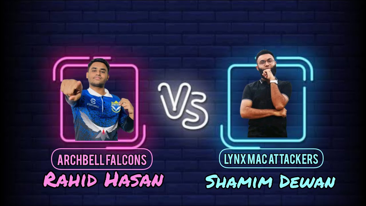 Shamim Reza ()Lynx Mac Attackers) VS Rahid Hasan(Archbell Falcons ...