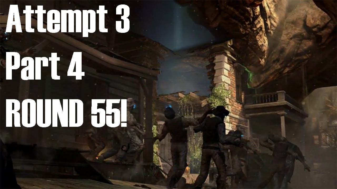Black Ops 2 Zombies | Buried Third Attempt | Part 4 | ROUND 55 RUN (21 ...