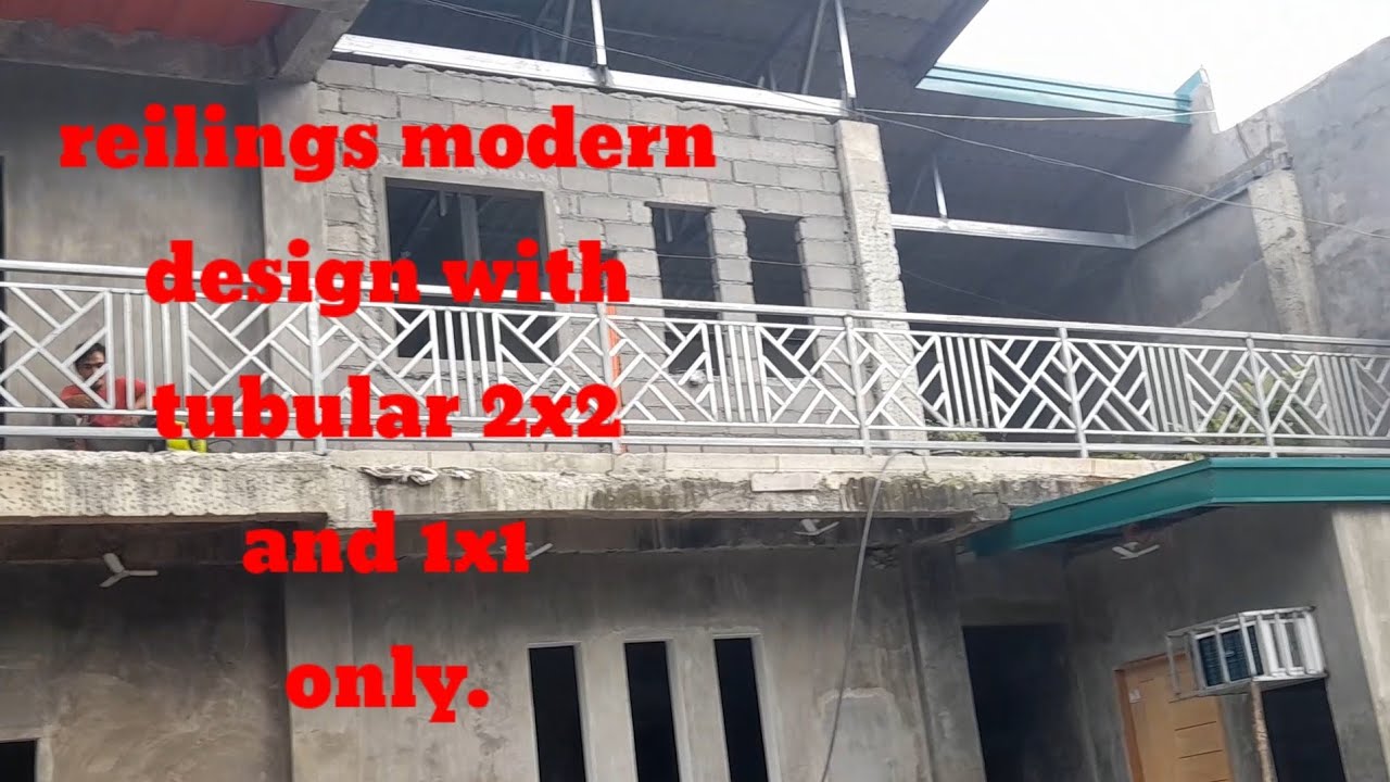 rielings installation modern design with tubular materials. - YouTube