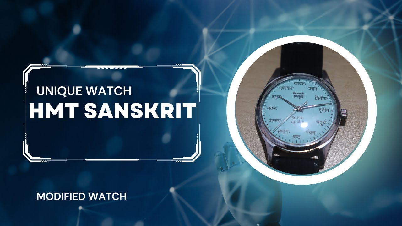 Unveiling Timelessness: The HMT Sanskrit Watch | Mechanical Marvel with ...