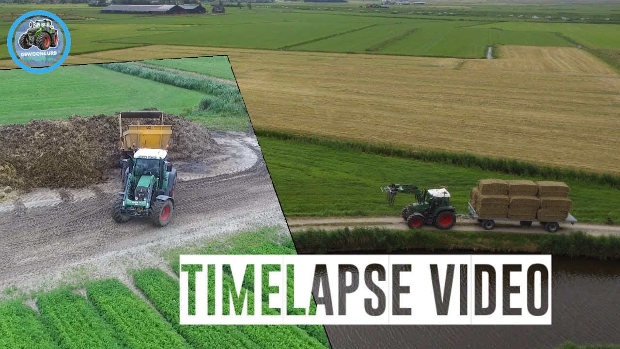 Loading Square Bales & Mucking Out - Timelapse Video - YouTube