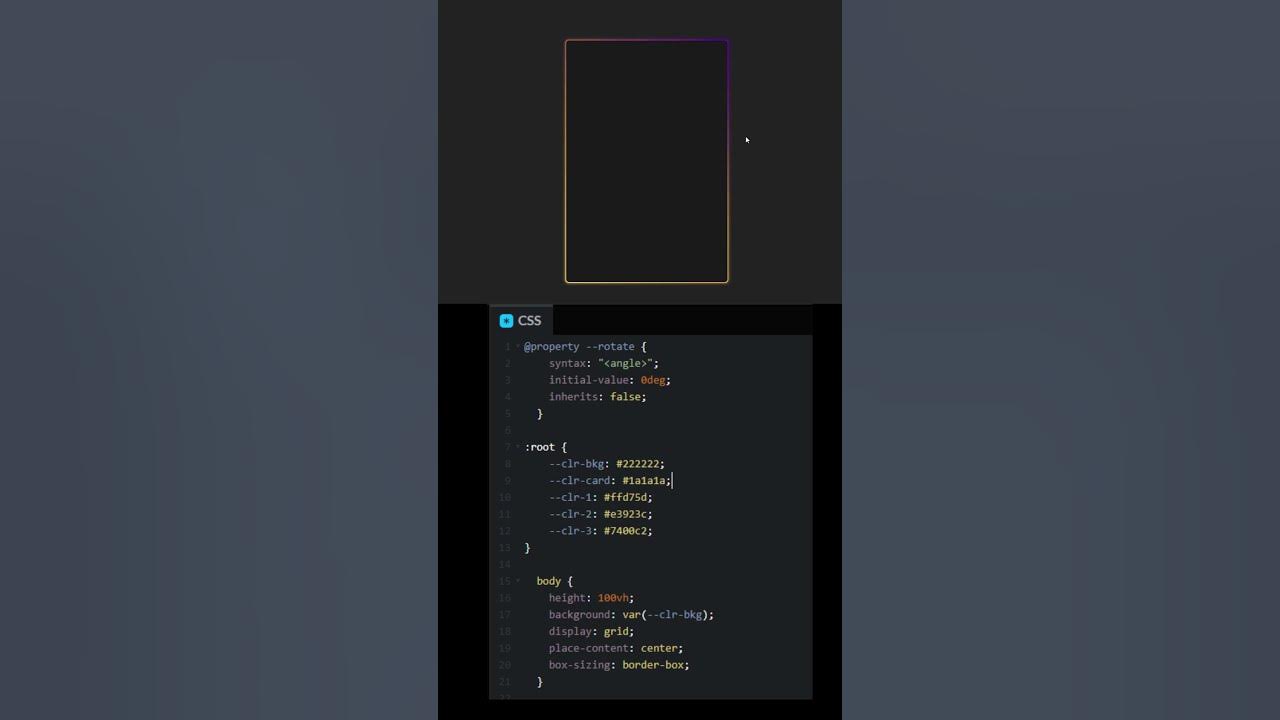 🔥 CSS Animated Glowing Border | Hover Highlight Effect #webdesign #animation #cssanimation - YouTube