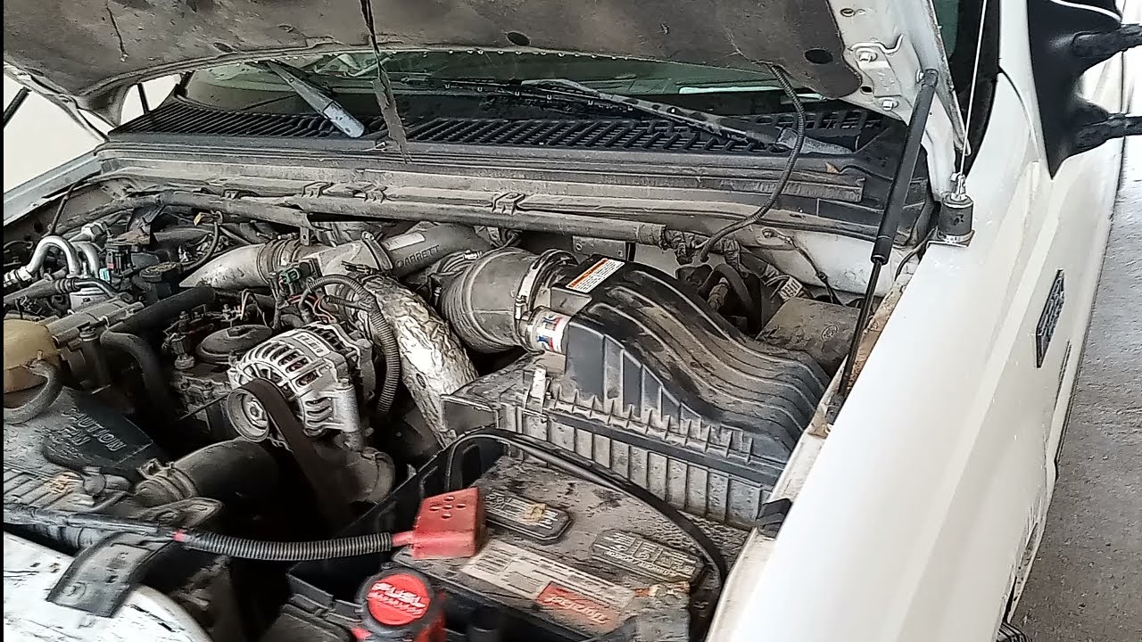 6637 Napa Air Filter Install (Universal) to a 2000 Ford F250 F350 7.8 ...