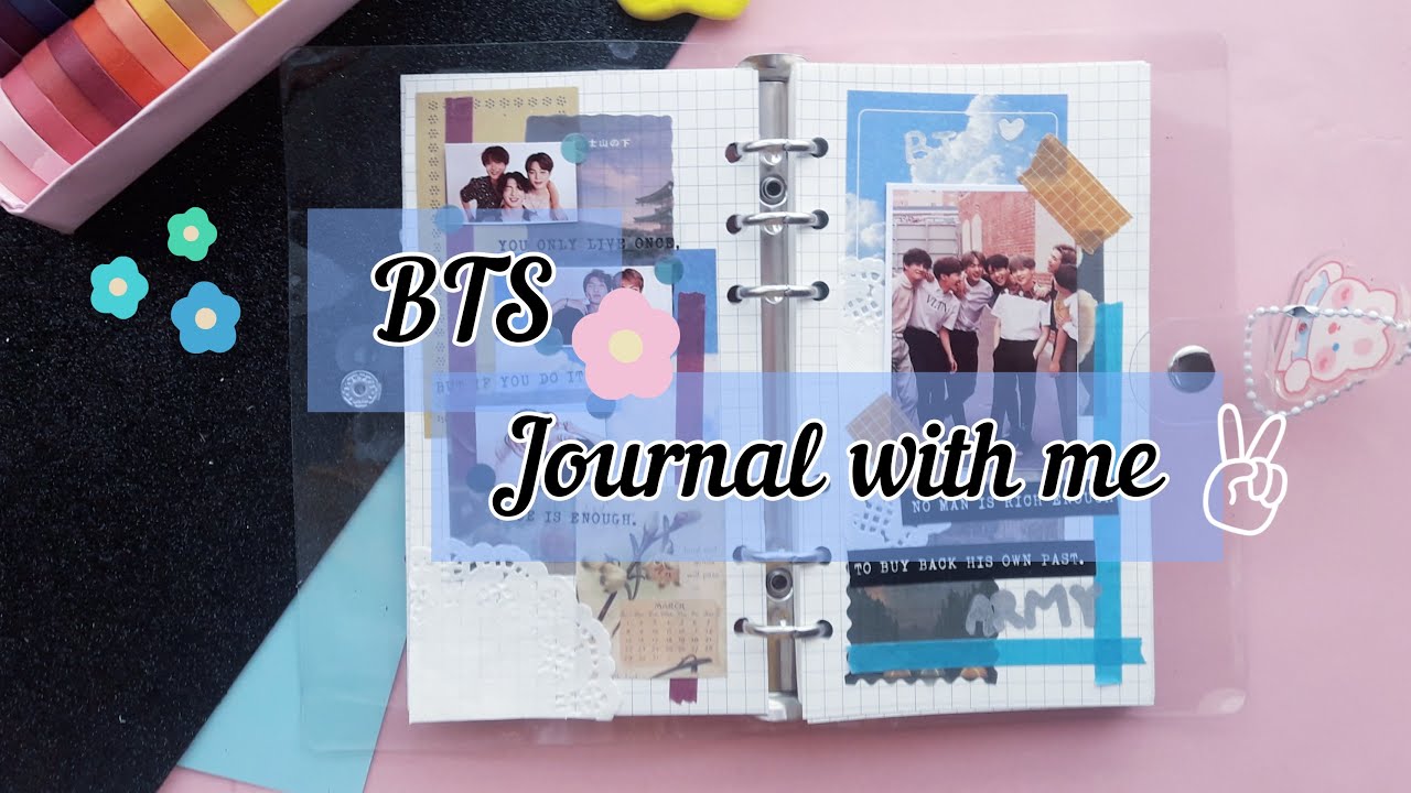 BTS journal / soothing journaling / BTS journal ideas/ BTS journal with ...