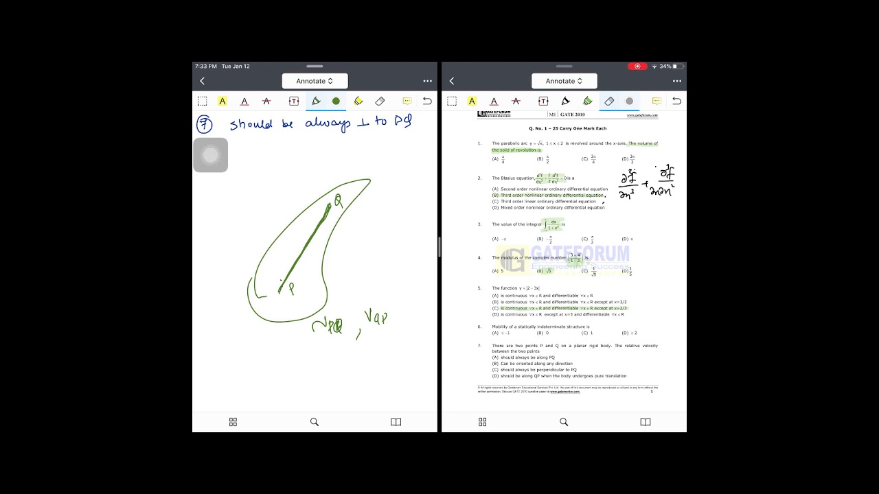 GATE 2010 Mechanical Engineering Solved Paper - YouTube