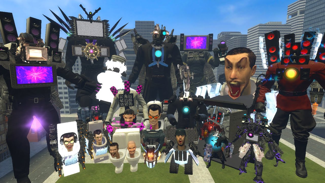 ALL UPGRADED ULTIMATE TRI-TITAN VS ALL NEW SKIBIDI TOILET Clockman ...