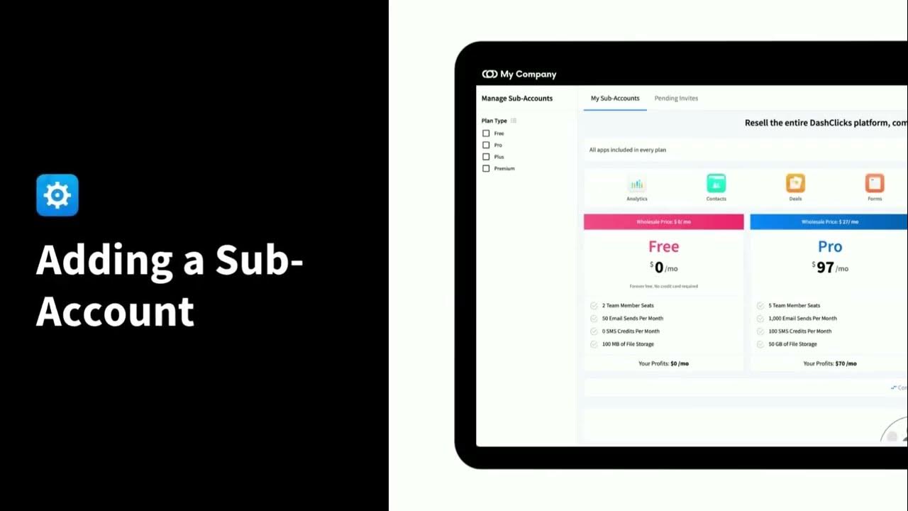 Adding a Sub-Account - YouTube