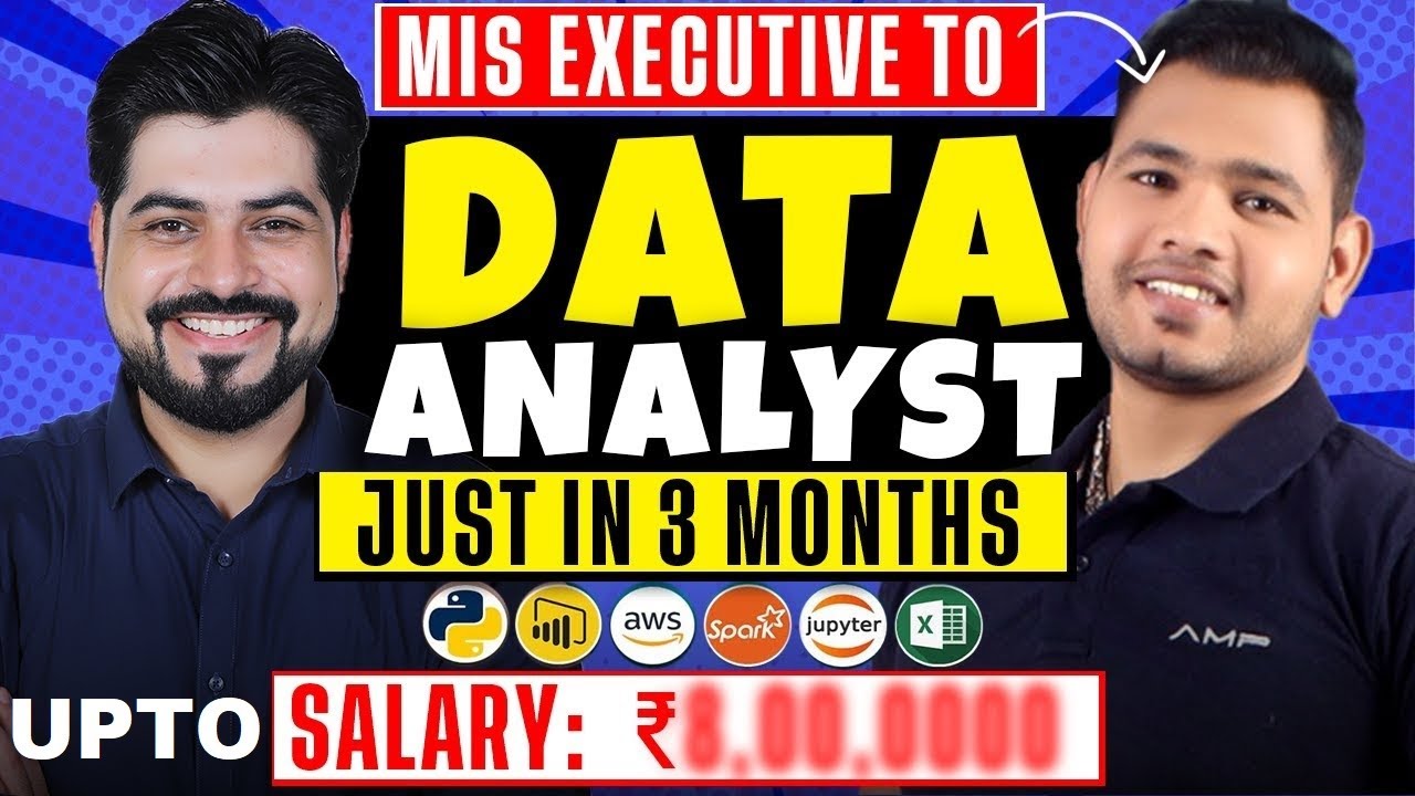 MIS executive to Data Analyst | From 4.5k per month upto 8.5 LPA - YouTube