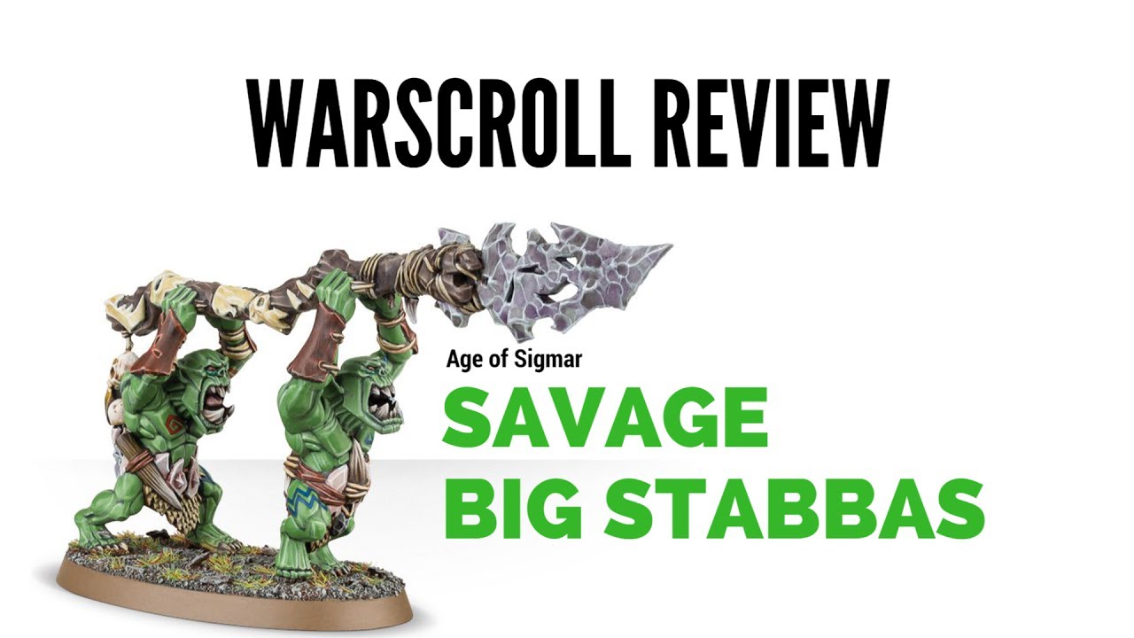 Age of Sigmar Big Stabba Warscroll Review - YouTube