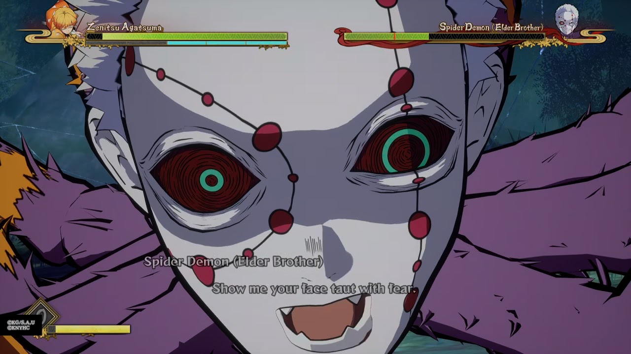 Zenitsu vs Spider Demon (Elder Brother) S rank - YouTube