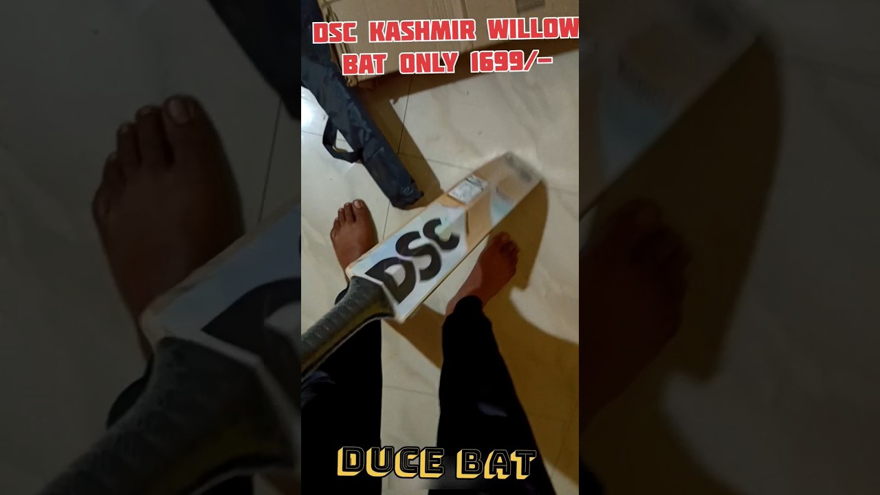 🏏unboxing 😍new kashmir willow dsc duce bat 🏏🥰 #shorts #viral #cricket ...