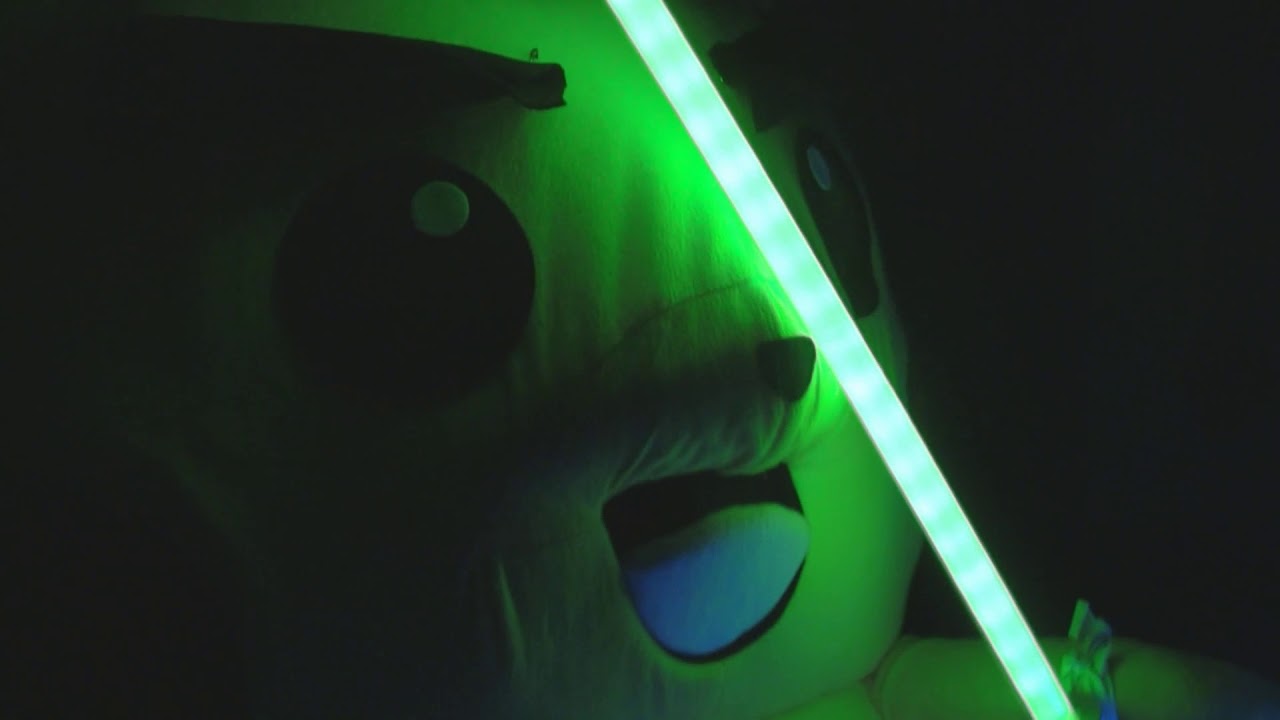 Fursuiting: Ace Spade the Pikachu's 'Duel Wielding' Lightsaber Skills ...