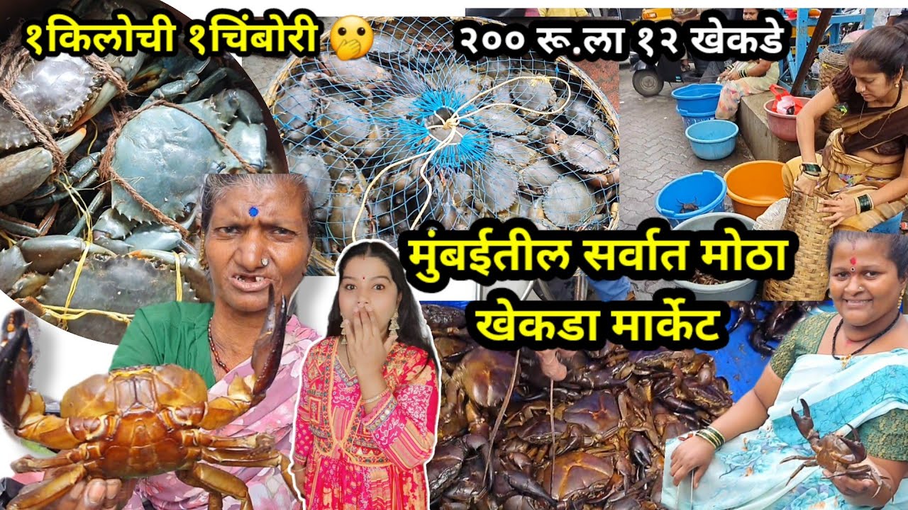 इतकी स्वस्त चिंबोरी 🦀 आणि खेकडे कुठेच मिळणार नाहीत | Kalyan Khekada ...