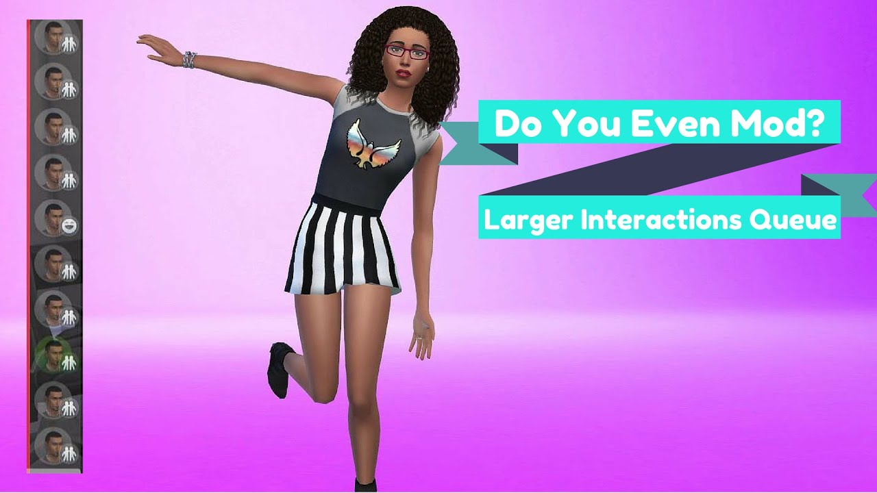 Larger Interactions Queue | Sims 4 Mods - YouTube