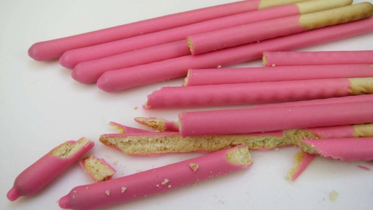 Meiji Lucky Stick Strawberry - YouTube