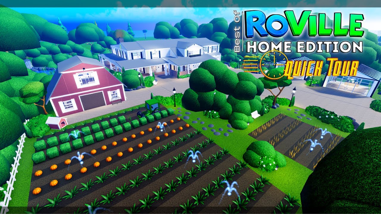 🏡⏩ Family Farm Mansion || Best Of RoVille - Home Edition With House ...