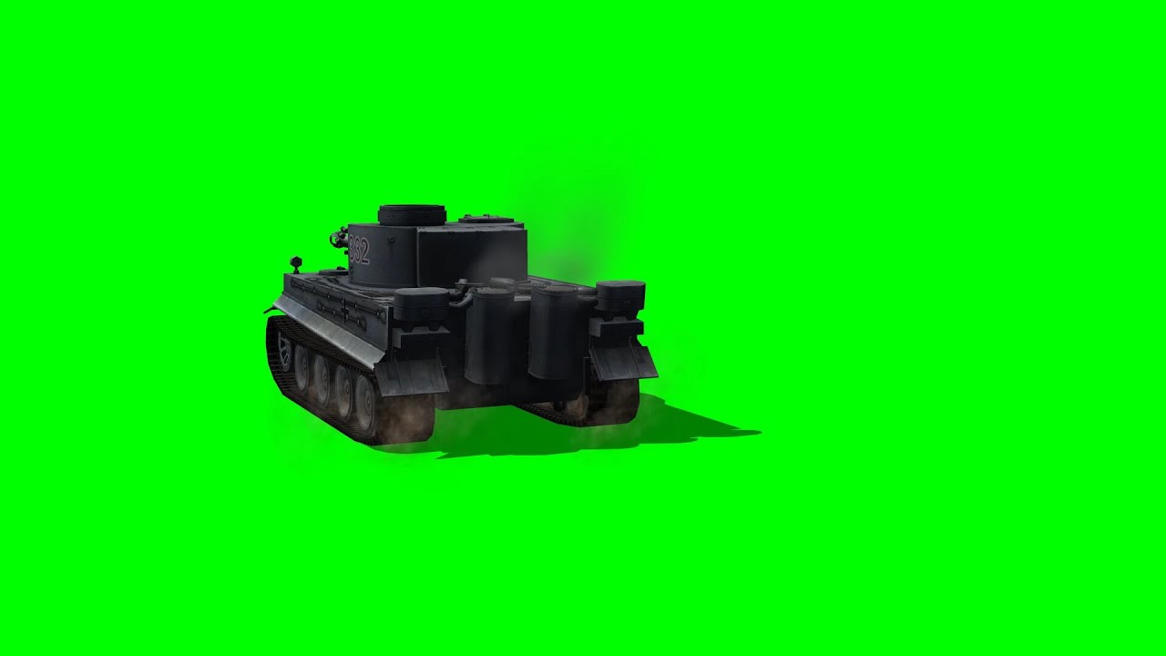 military tank in ride - green screen 7 - YouTube
