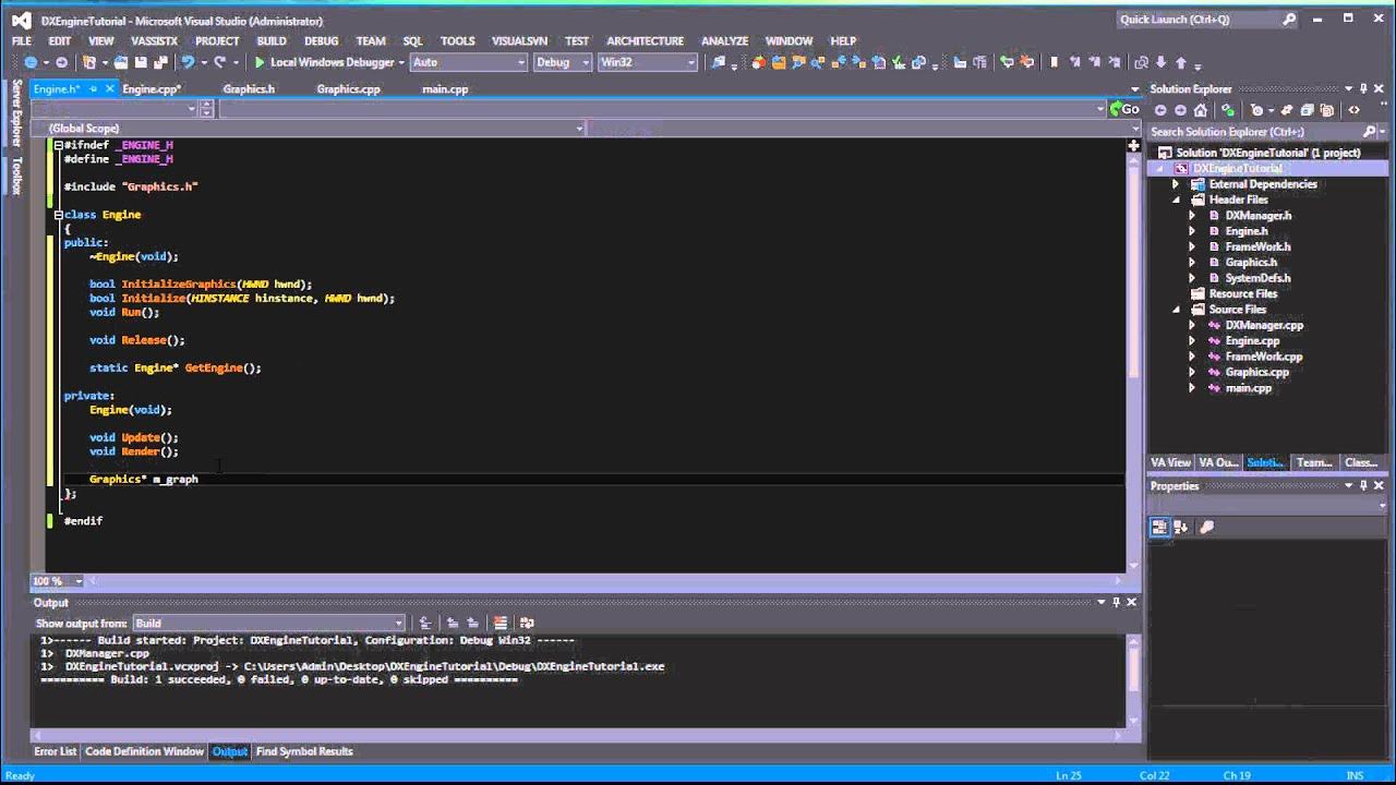 C++ DirectX11 Tutorial 2 - Setting DirectX - YouTube